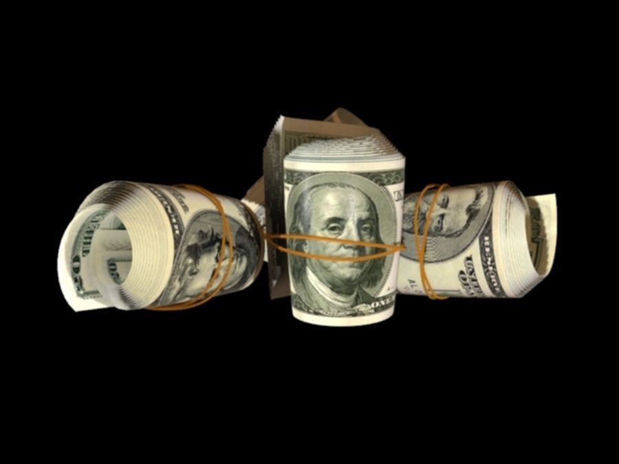3D model cash dollars VR / AR / low-poly | CGTrader