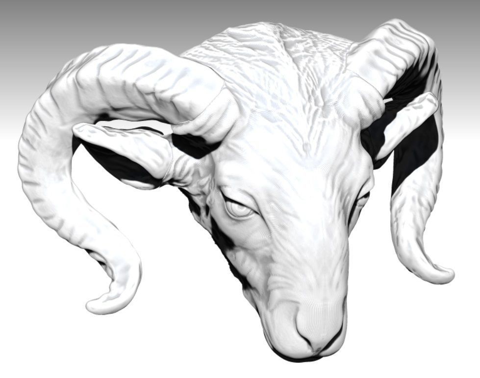 Ram head 3D model 3D printable | CGTrader