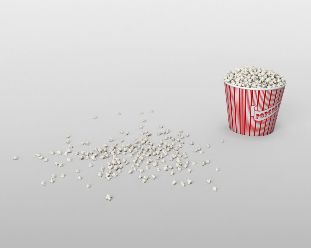 3D model Popcorn bowl VR / AR / low-poly | CGTrader