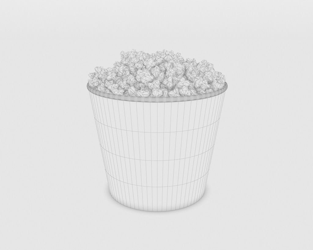 3D model Popcorn bowl VR / AR / low-poly | CGTrader