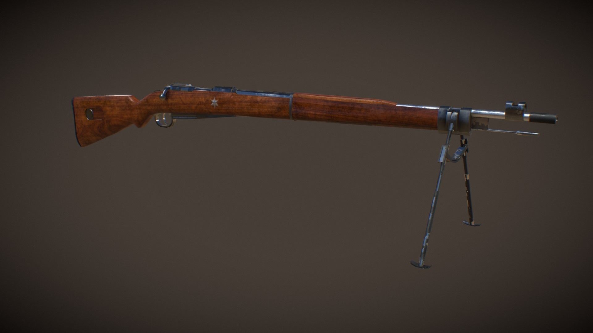 Gewehr wooden rifle 3D model | CGTrader