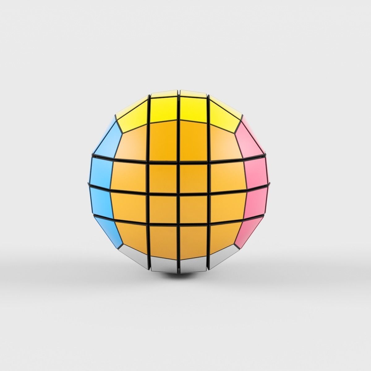 Rubiks Cube 4x4x4 Ball 3d Model Cgtrader