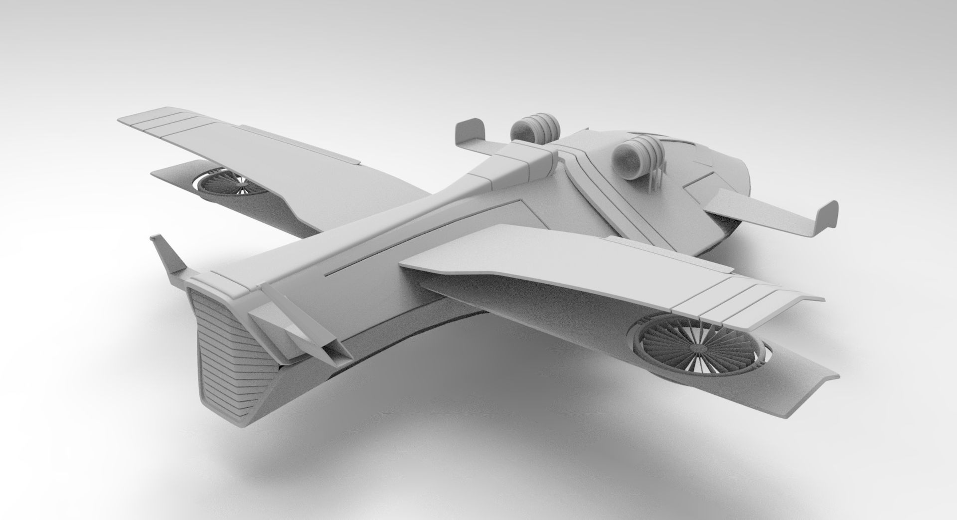 space jet 3D model | CGTrader