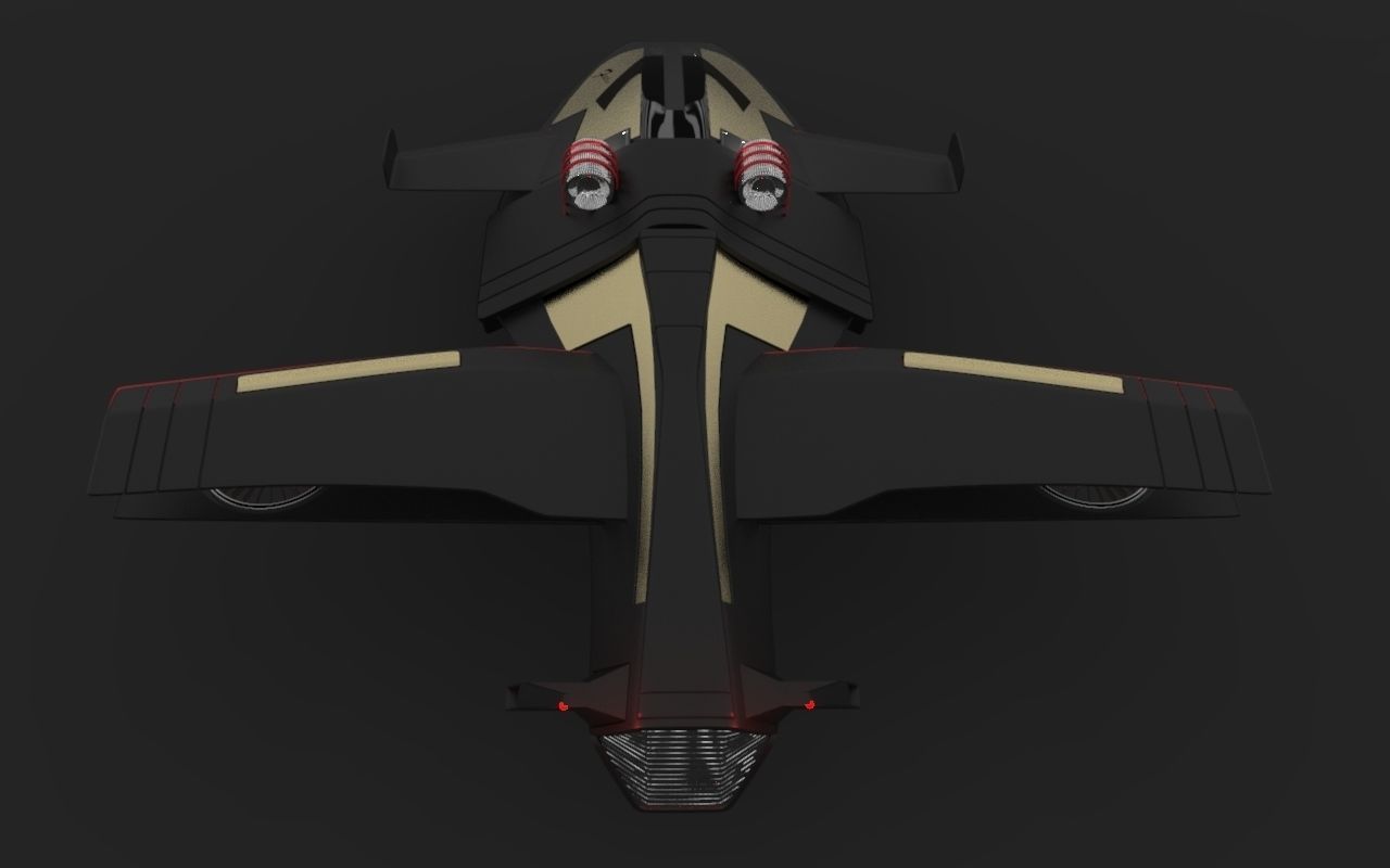 space jet 3D model | CGTrader