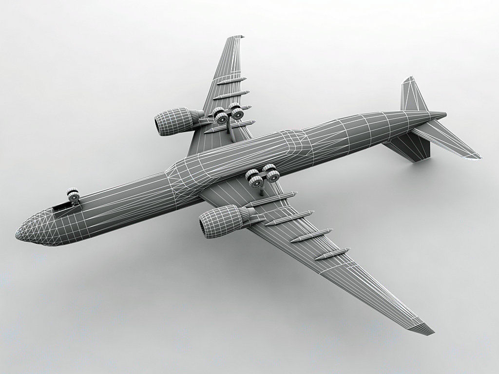 3D model Airbus A330 Airliner - US Airways VR / AR / low-poly | CGTrader