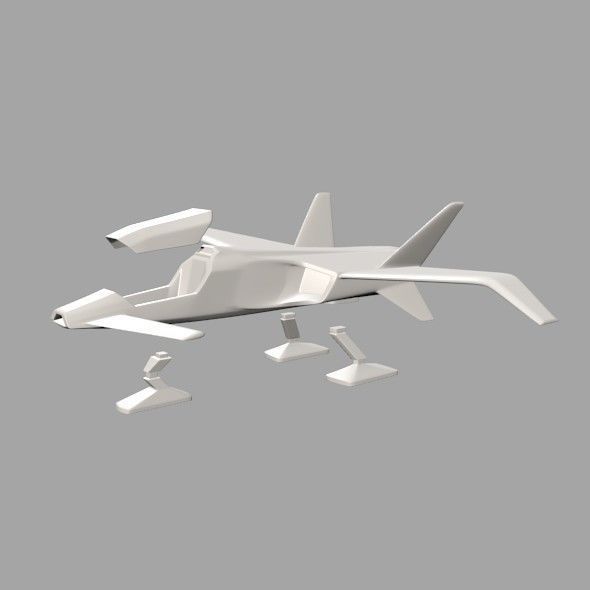 Spacecraft concept vehicle 3D model 3D printable | CGTrader