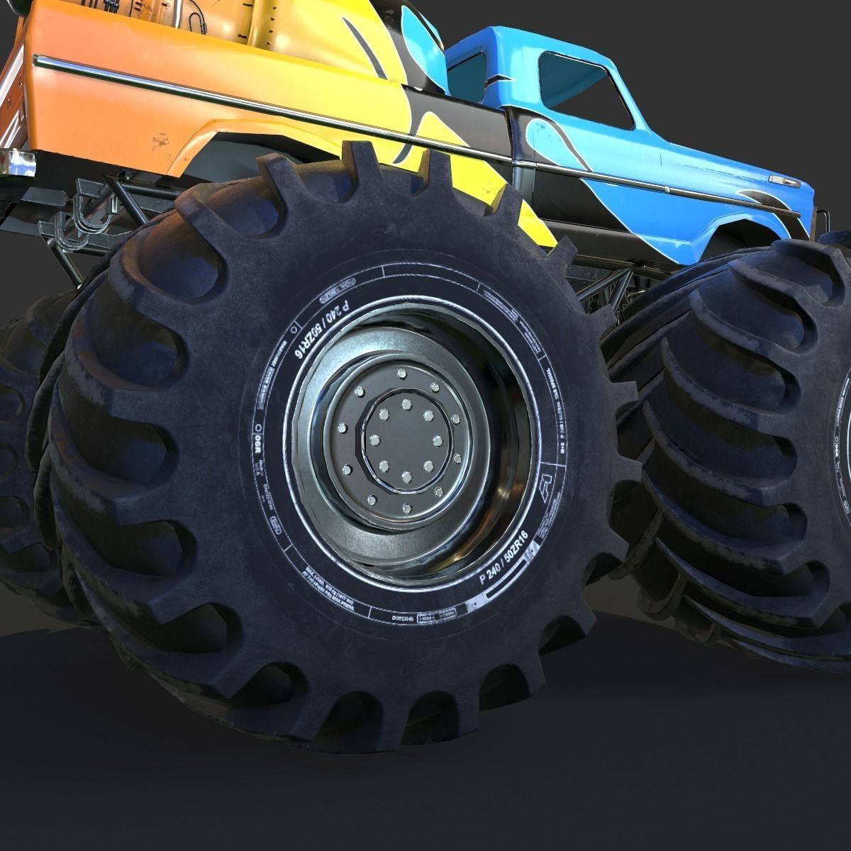 3D model Monster Truck Bigfoot PBR VR / AR / low-poly | CGTrader