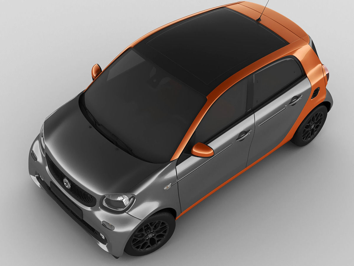 Smart Forfour 2015 3D model | CGTrader