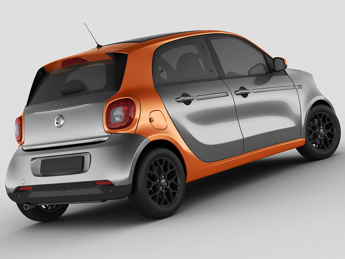 Smart Forfour 2015 3D model | CGTrader