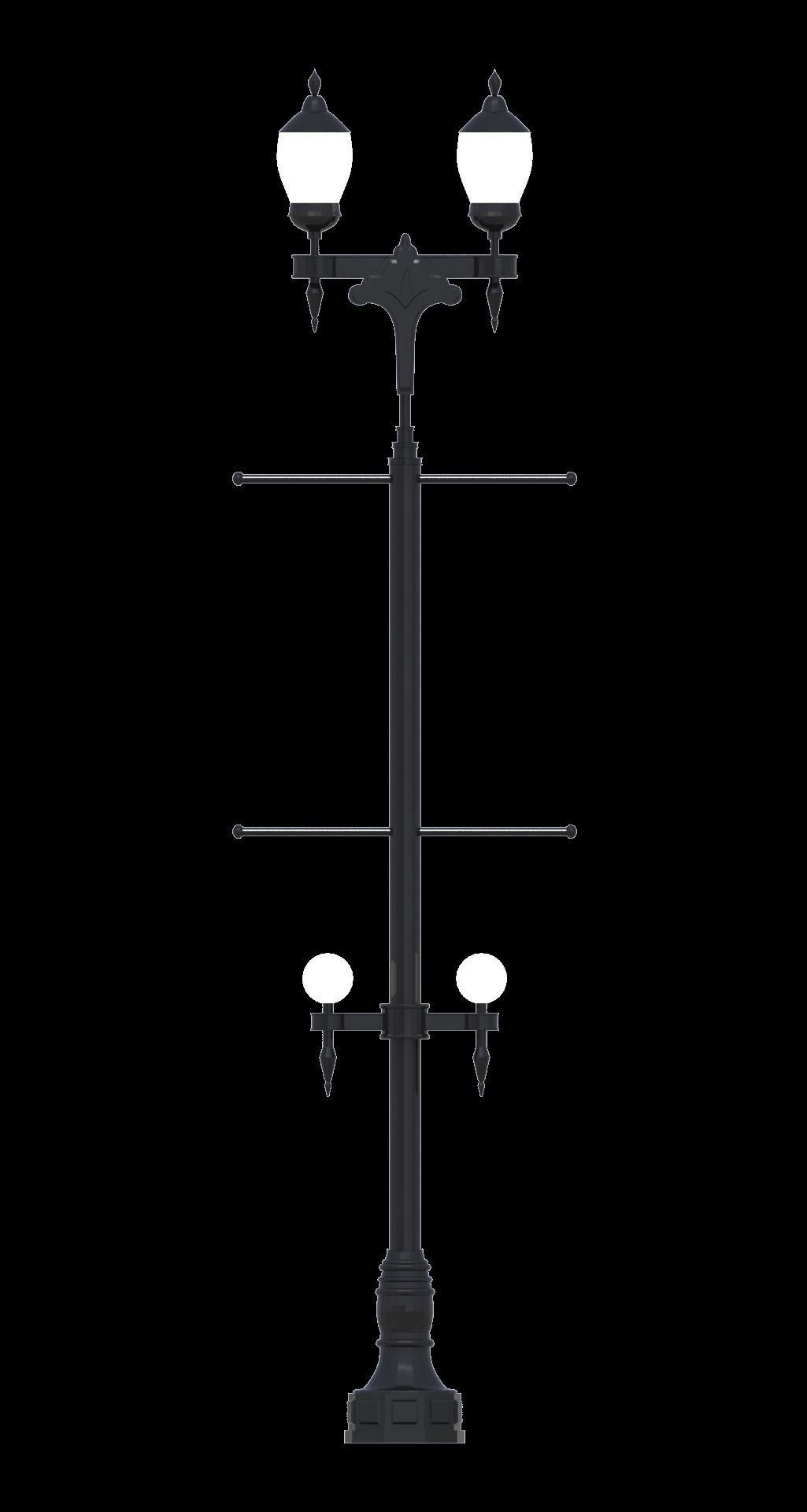 3D model Ornate street light fixture urban design lighting for street ...