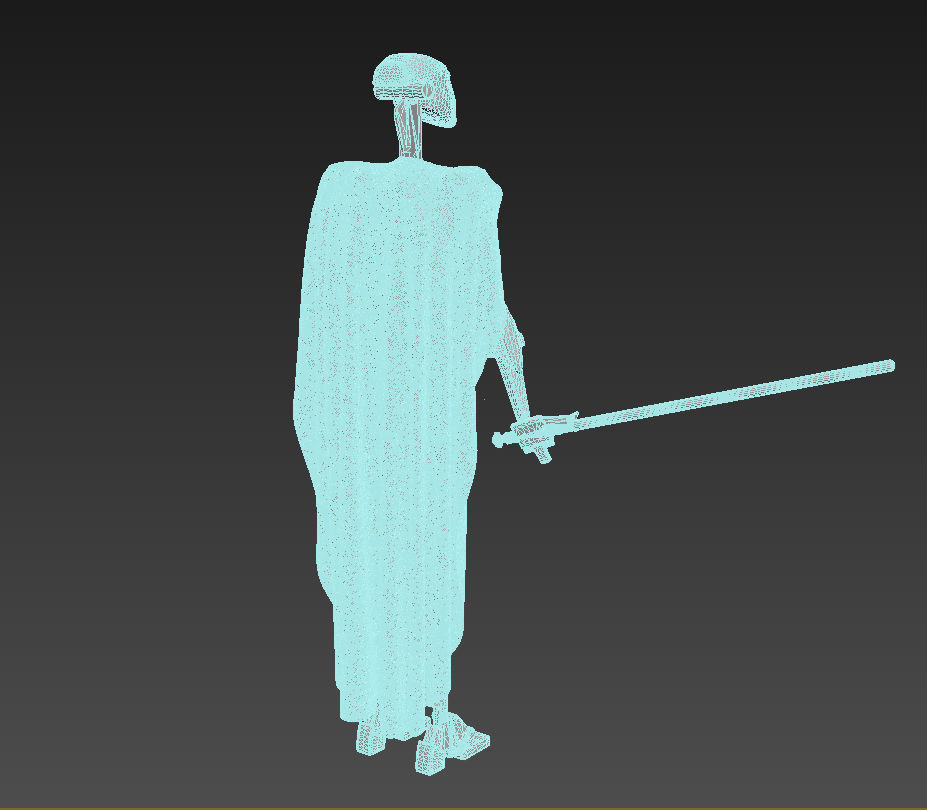 BX-Droid-Robot star wars character holding sword 3D model | CGTrader