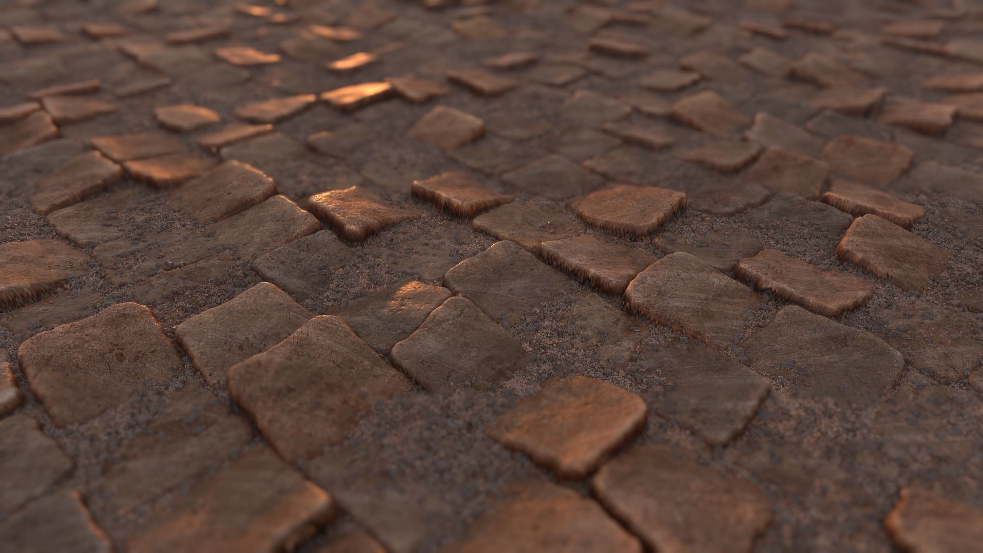 Procedural PBR Cobblestone Texture free VR / AR / low-poly Texture ...