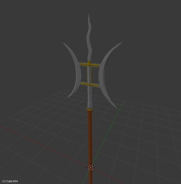 3D model Detailed LowPoly Ji - Chinese Polearm VR / AR / low-poly | CGTrader