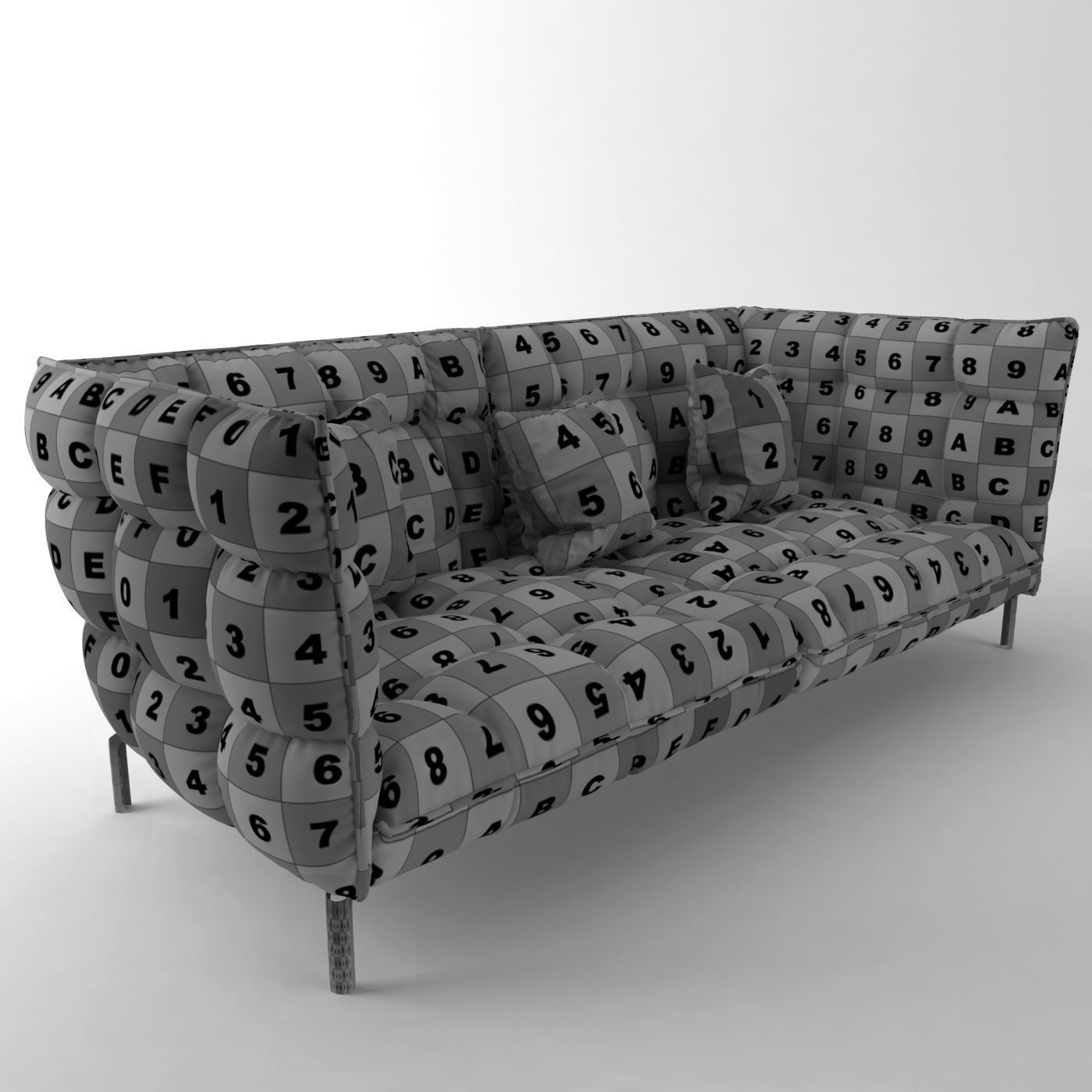 husk sofa 2 b b italia 3D model | CGTrader