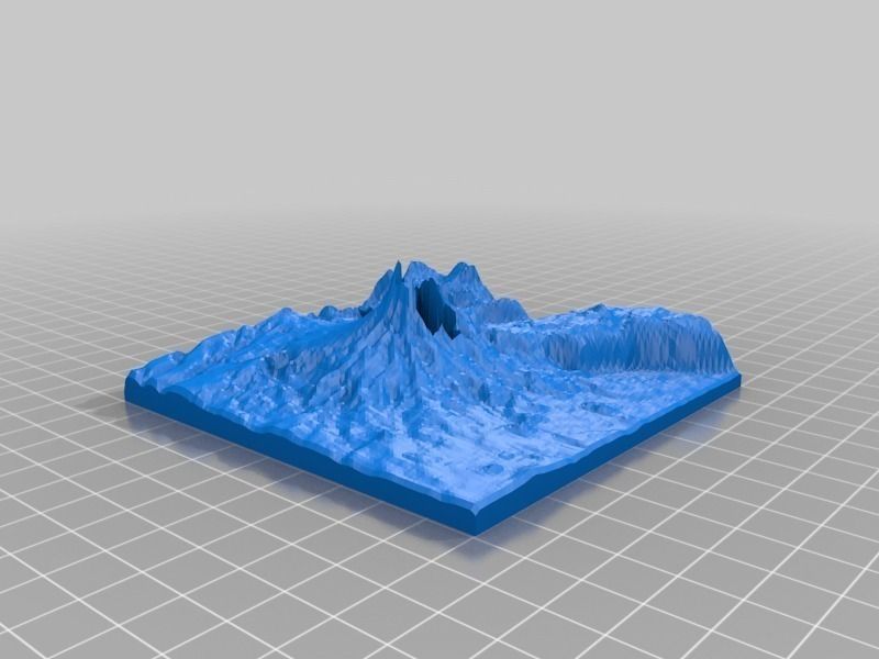 PNG Volcano Map free 3D model 3D printable | CGTrader