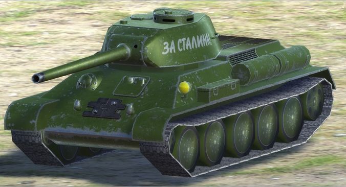 3D model T-34 85mm VR / AR / low-poly animated | CGTrader