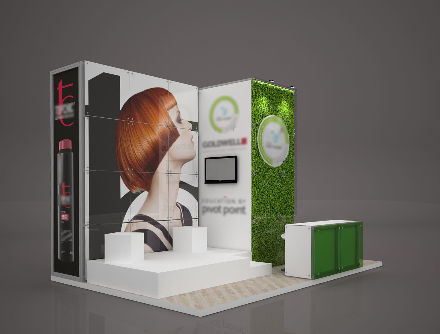 Exhibition stand octanorm maxima 6x4 m 3D model | CGTrader