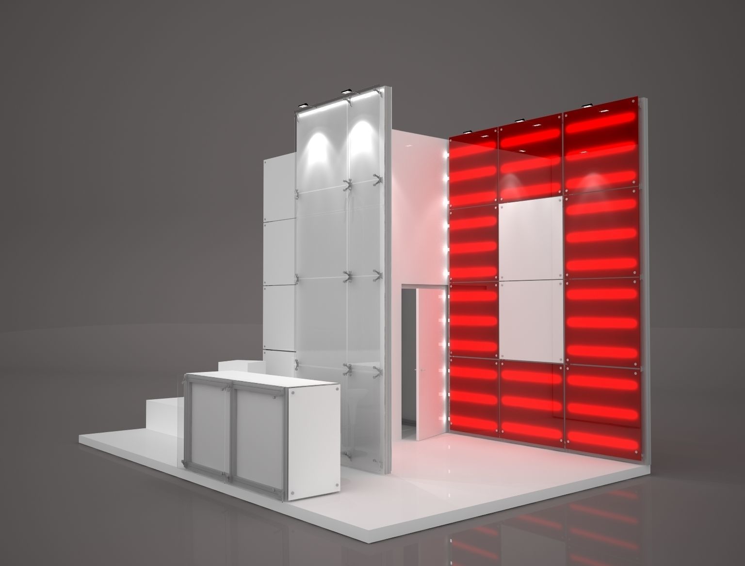 Exhibition stand octanorm maxima 6x4 m 3D model | CGTrader