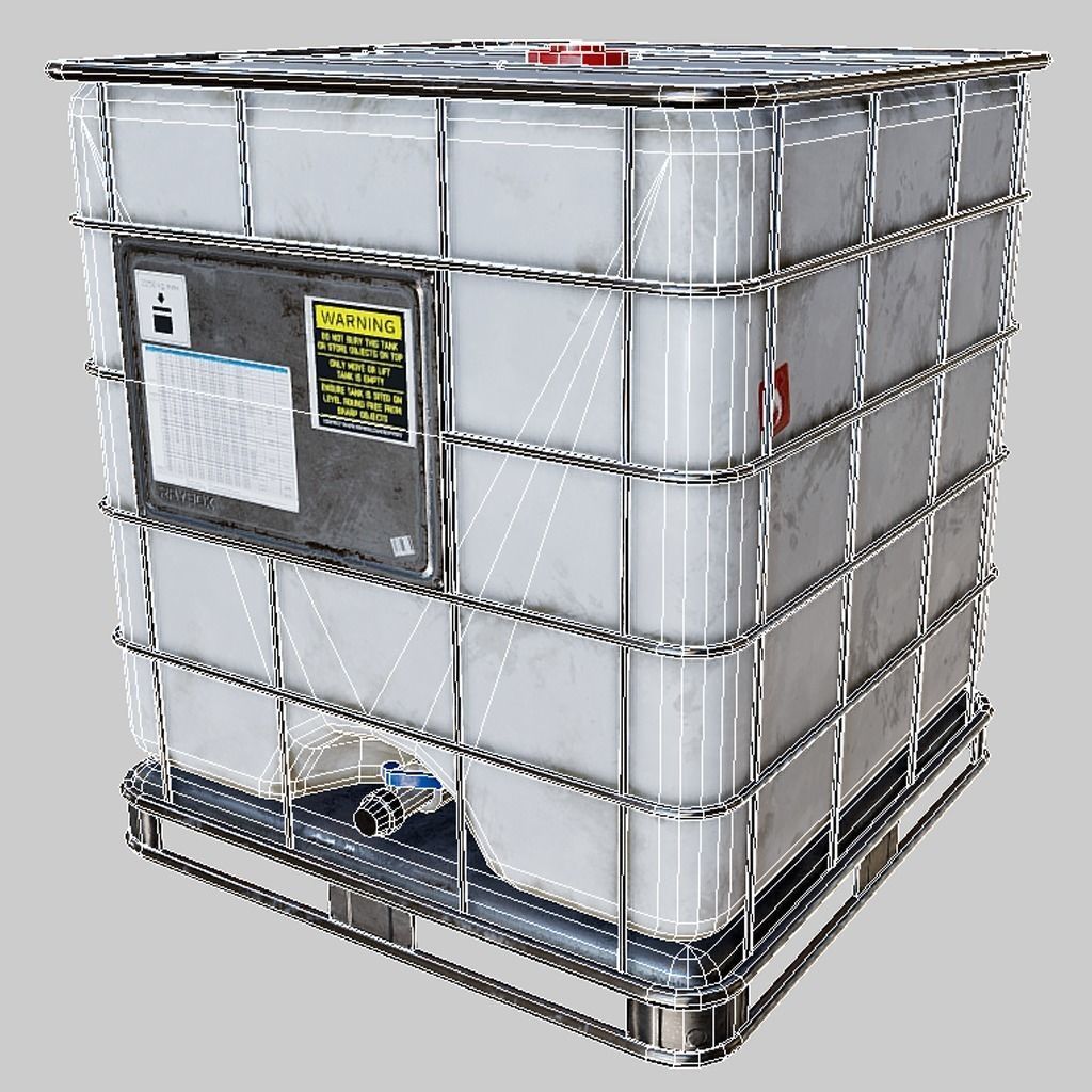 3D model Caged water tank PBR Game-Ready VR / AR / low-poly | CGTrader