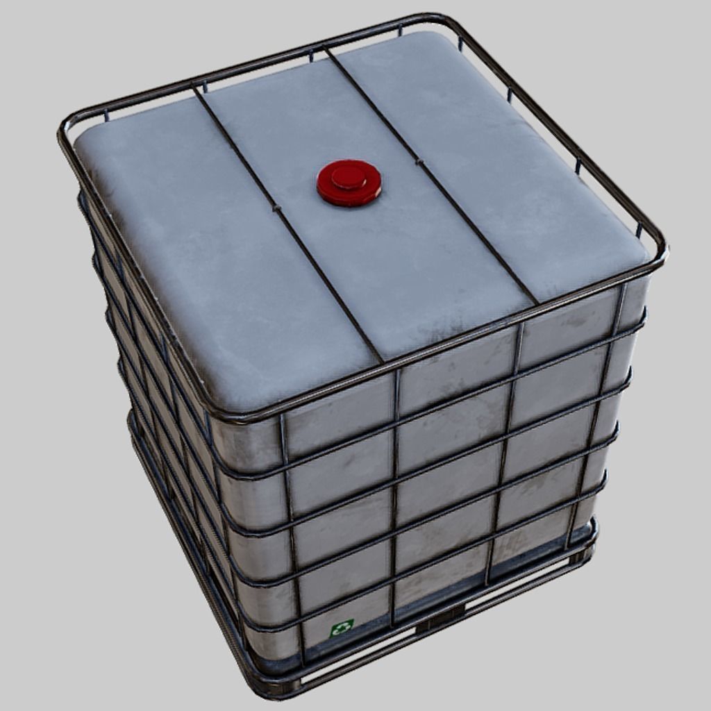 3D model Caged water tank PBR Game-Ready VR / AR / low-poly | CGTrader
