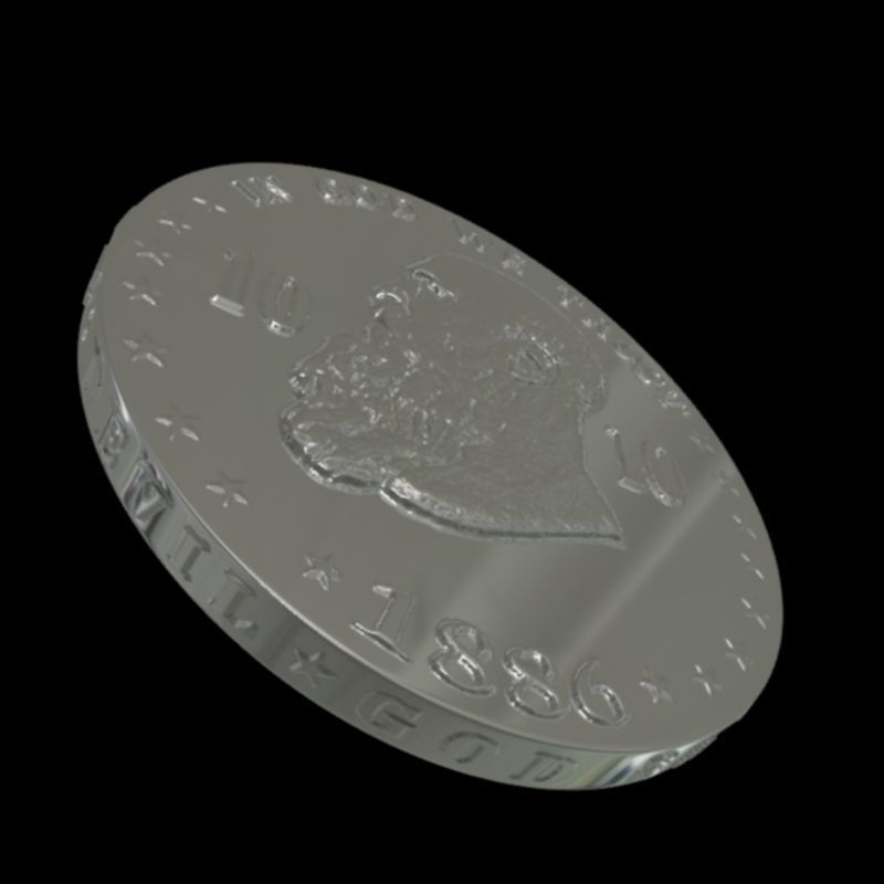 design coin 3 3D model 3D printable | CGTrader