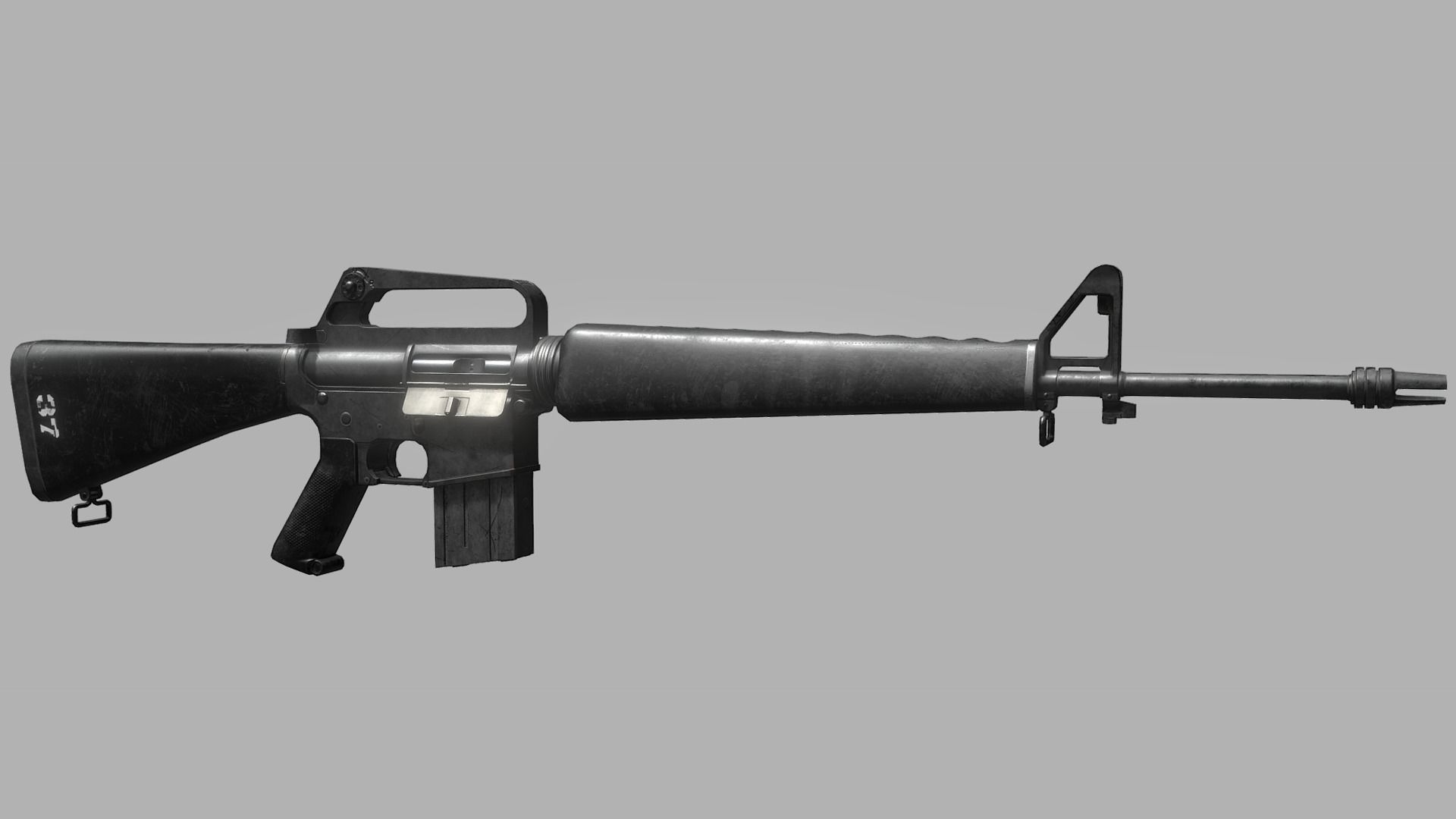 3D model Colt ArmaLite AR-15 model 602 PBR Game-Ready VR / AR / low ...
