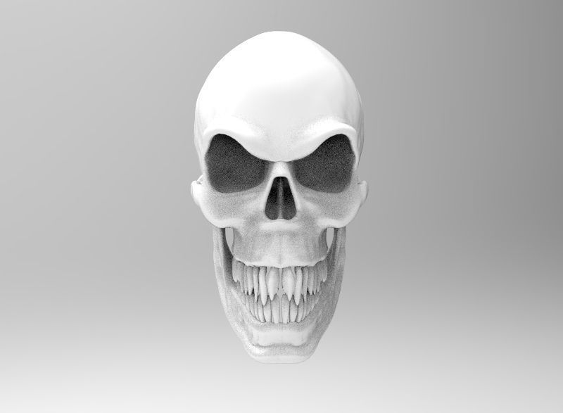 Evil Skull 3D model 3D printable | CGTrader