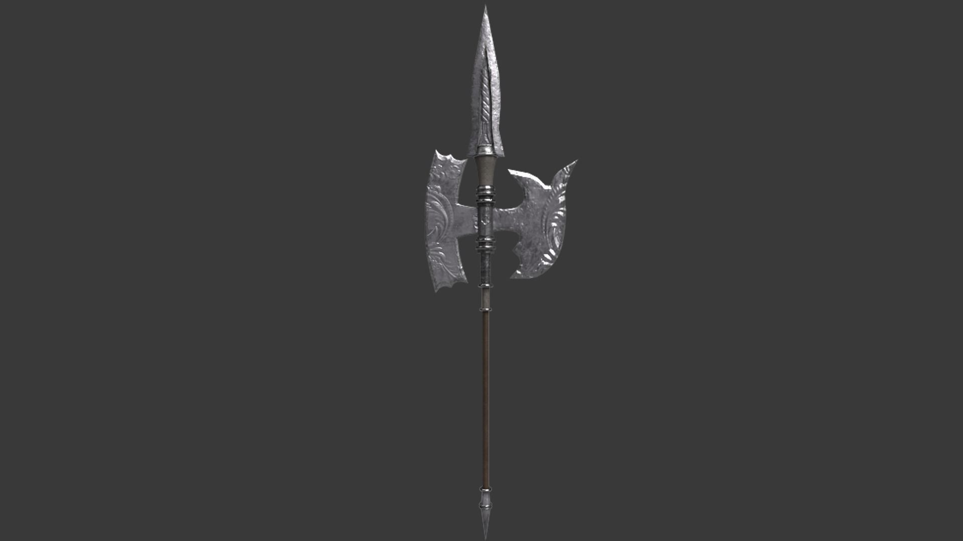 3D model Medieval Halberd VR / AR / low-poly | CGTrader