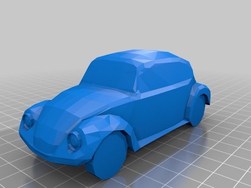 VW Beetle 3D Model 3D printable .stl .skp - CGTrader.com