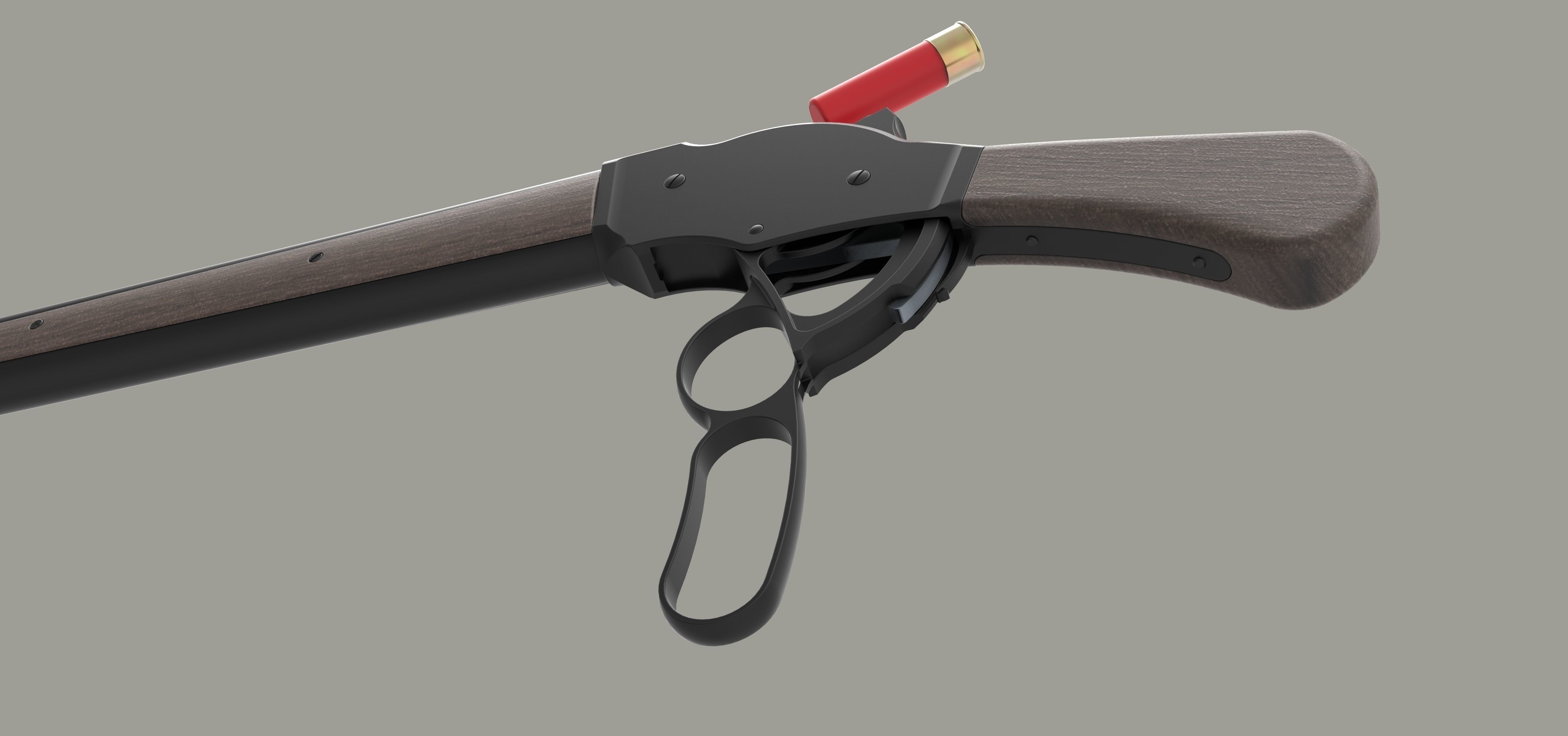Winchester shotgun model 1887 3D model | CGTrader