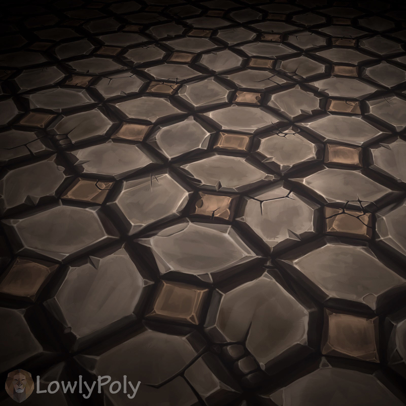 Texture Stylized Stone Vol 07 - Hand Painted Texture VR / AR / low-poly ...