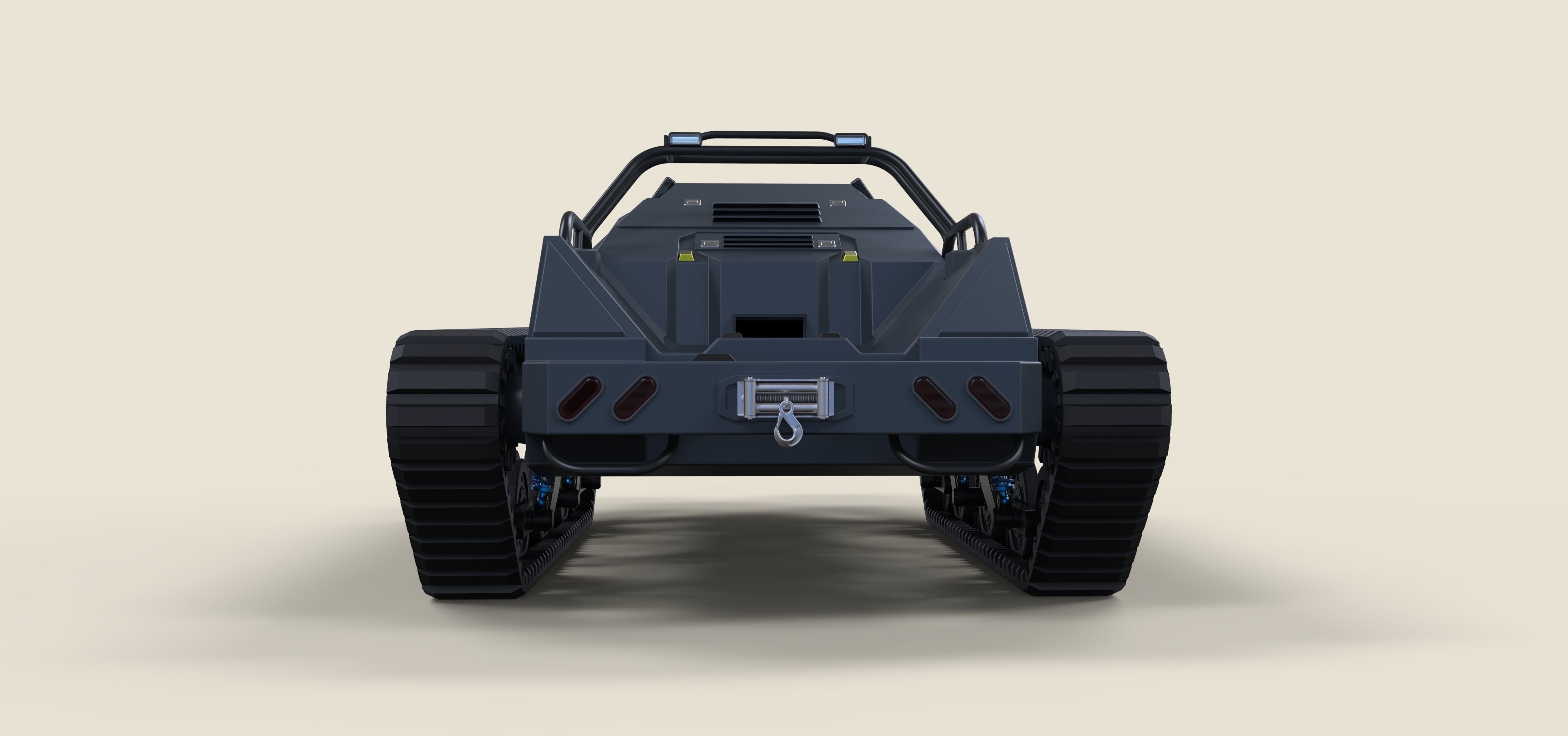 Pickup tracked vehicle 3D model | CGTrader