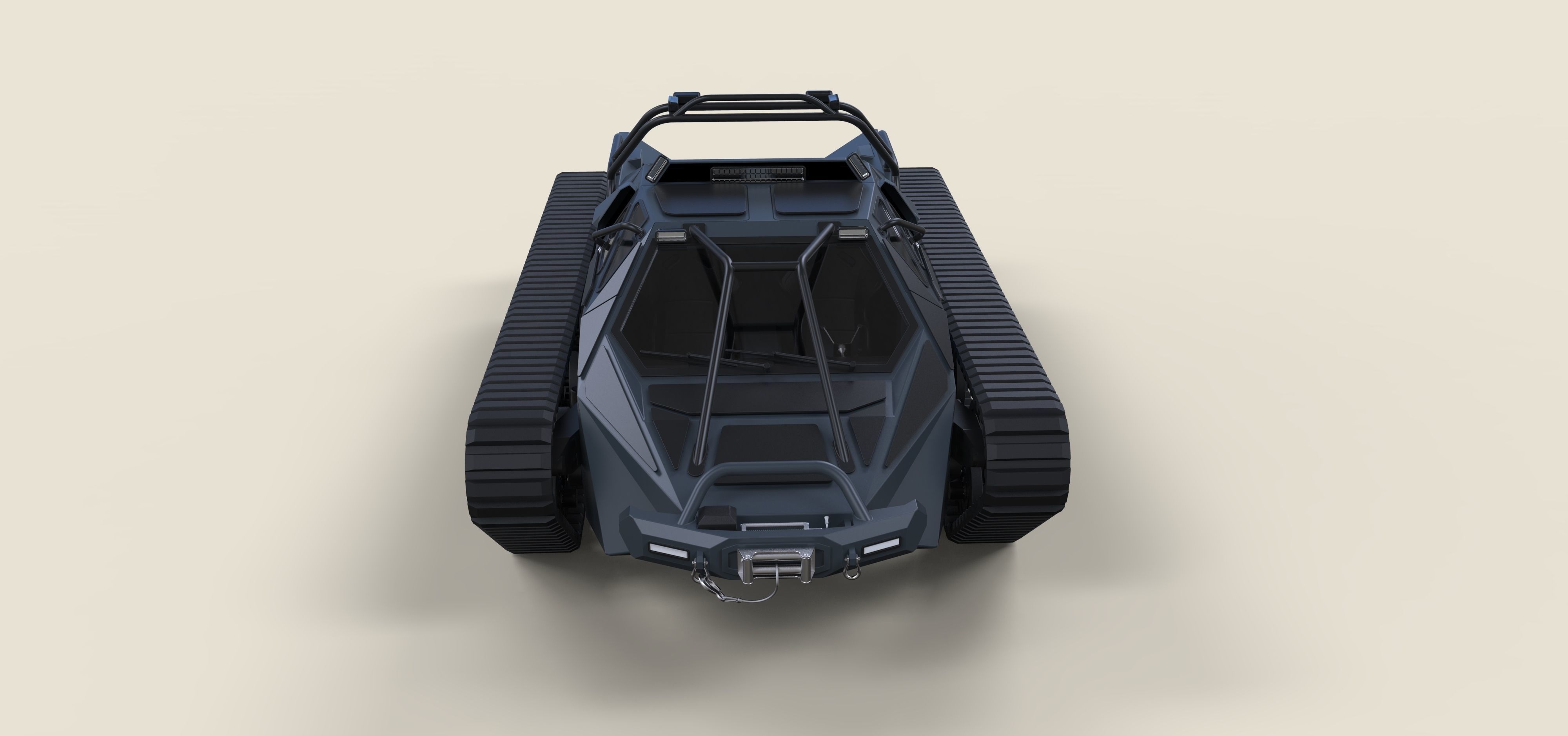 Pickup tracked vehicle 3D model | CGTrader
