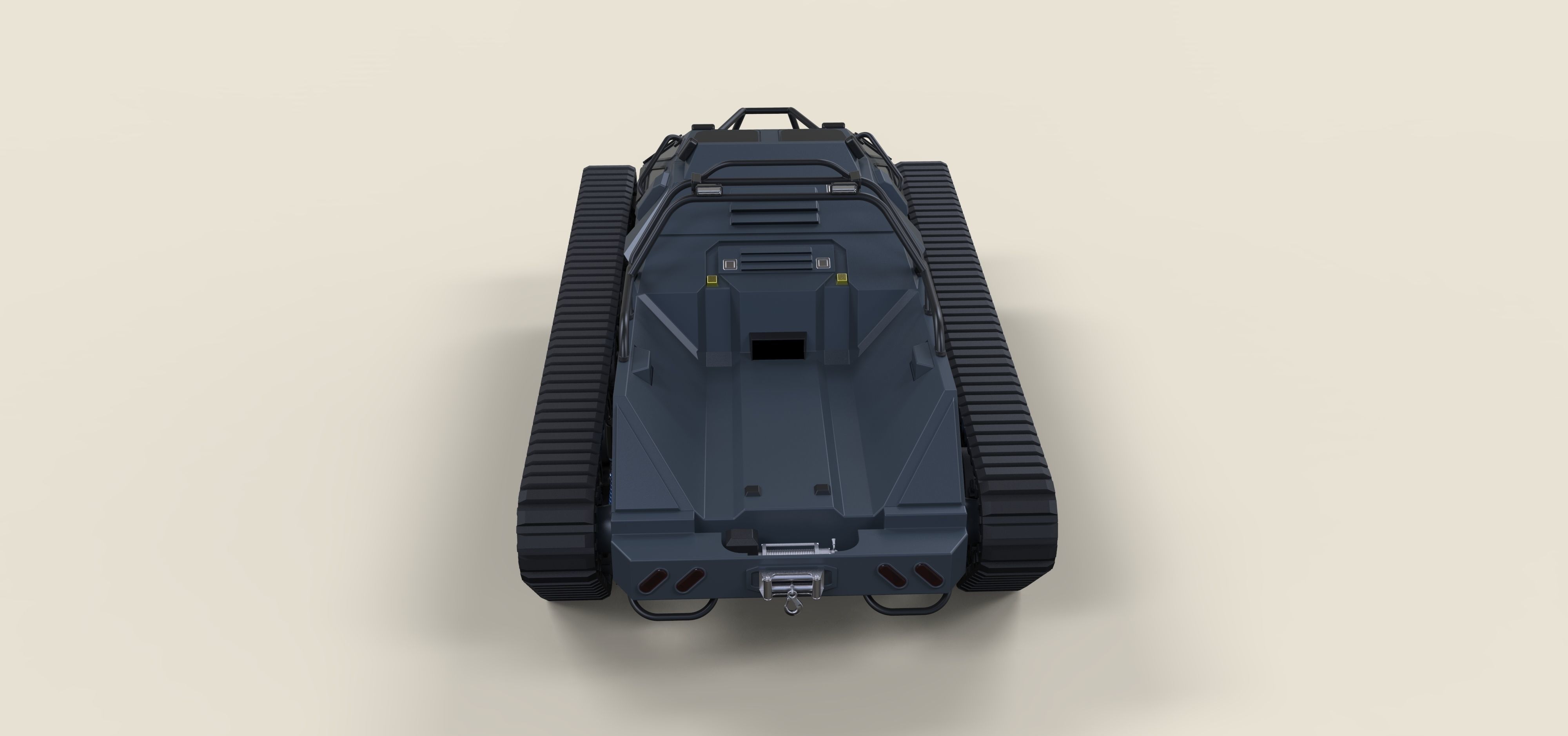 Pickup tracked vehicle 3D model | CGTrader