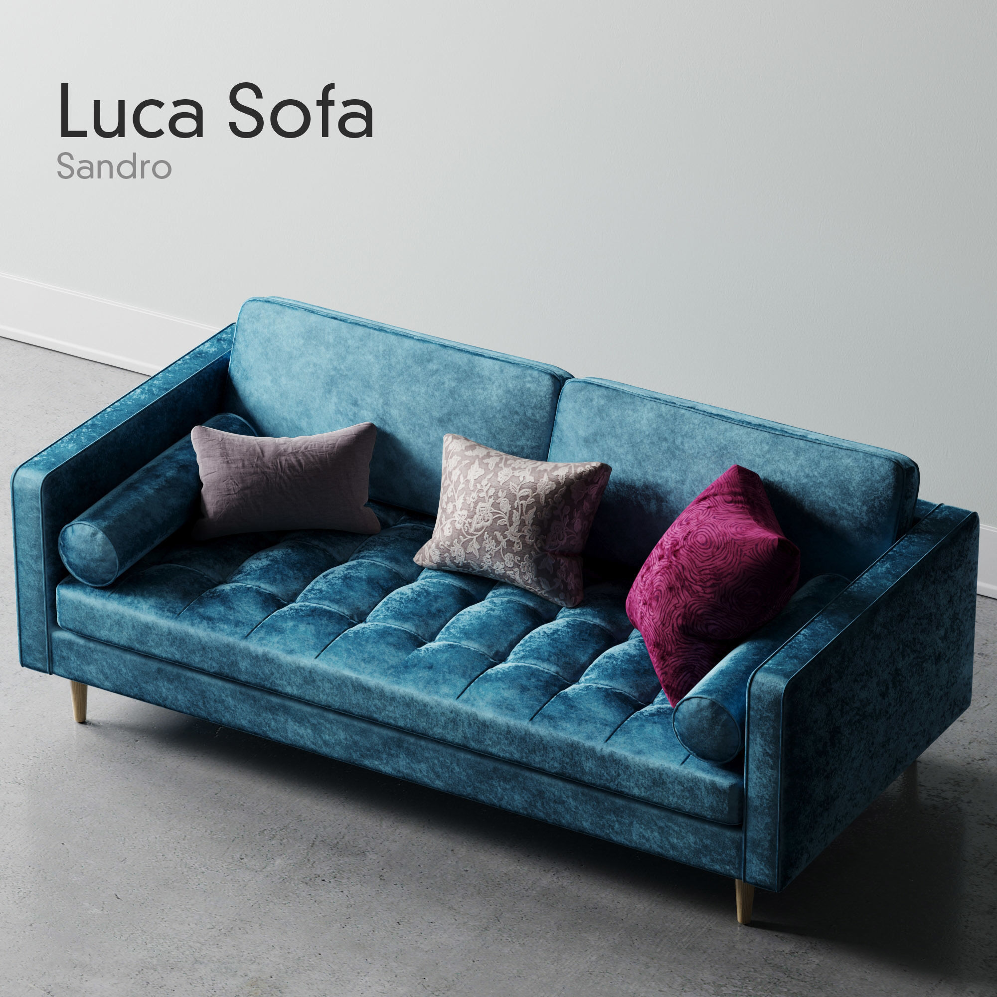 Sandro Luca Sofa 3D model | CGTrader