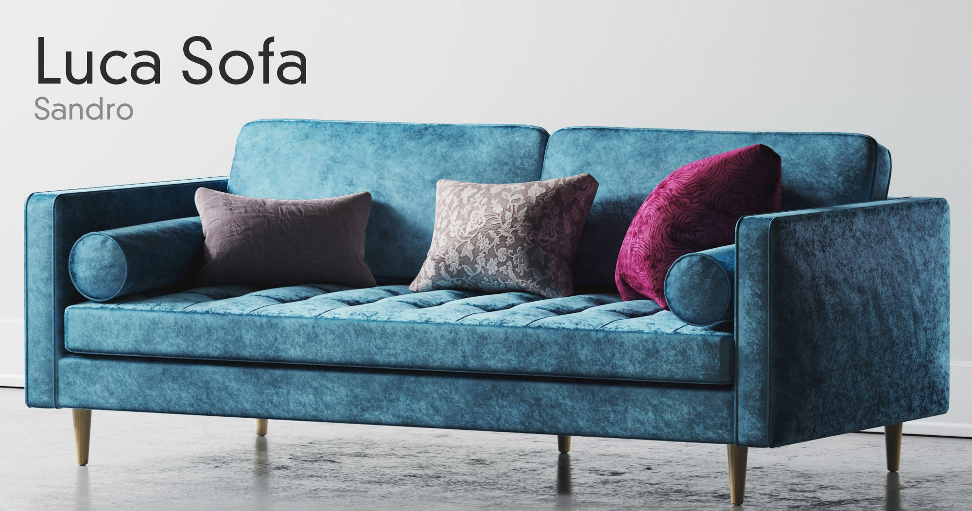 Sandro Luca Sofa 3D model | CGTrader