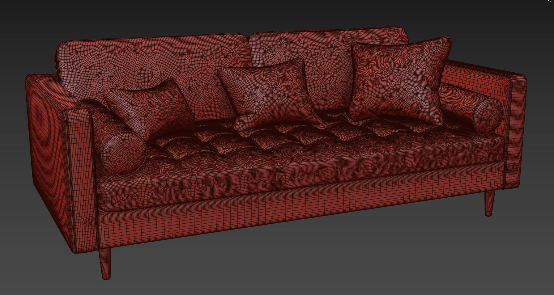 Sandro Luca Sofa 3D model | CGTrader
