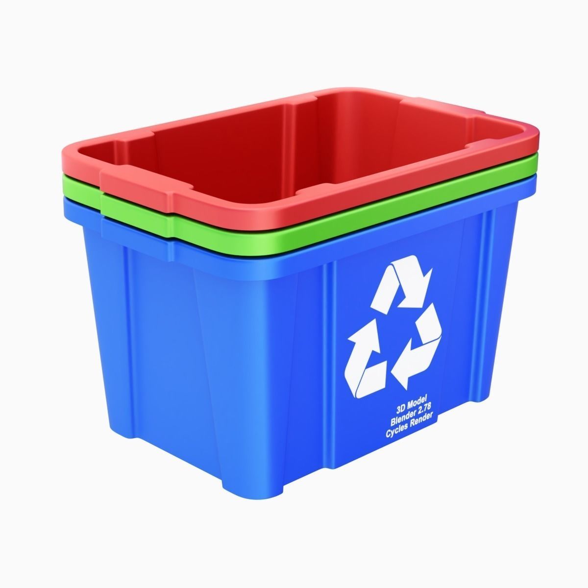 Recycle Crate 3D model | CGTrader