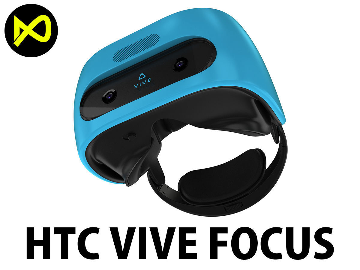 HTC Vive Focus Blue Headset 3D model | CGTrader