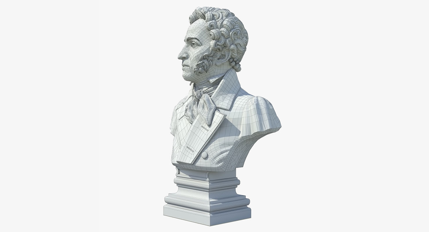 Alexander Sergeyevich Pushkin 3D model | CGTrader