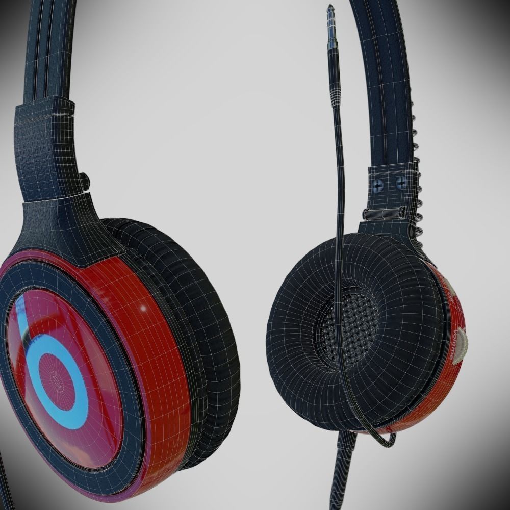 3D model Headphone pair of headphones VR / AR / low-poly | CGTrader