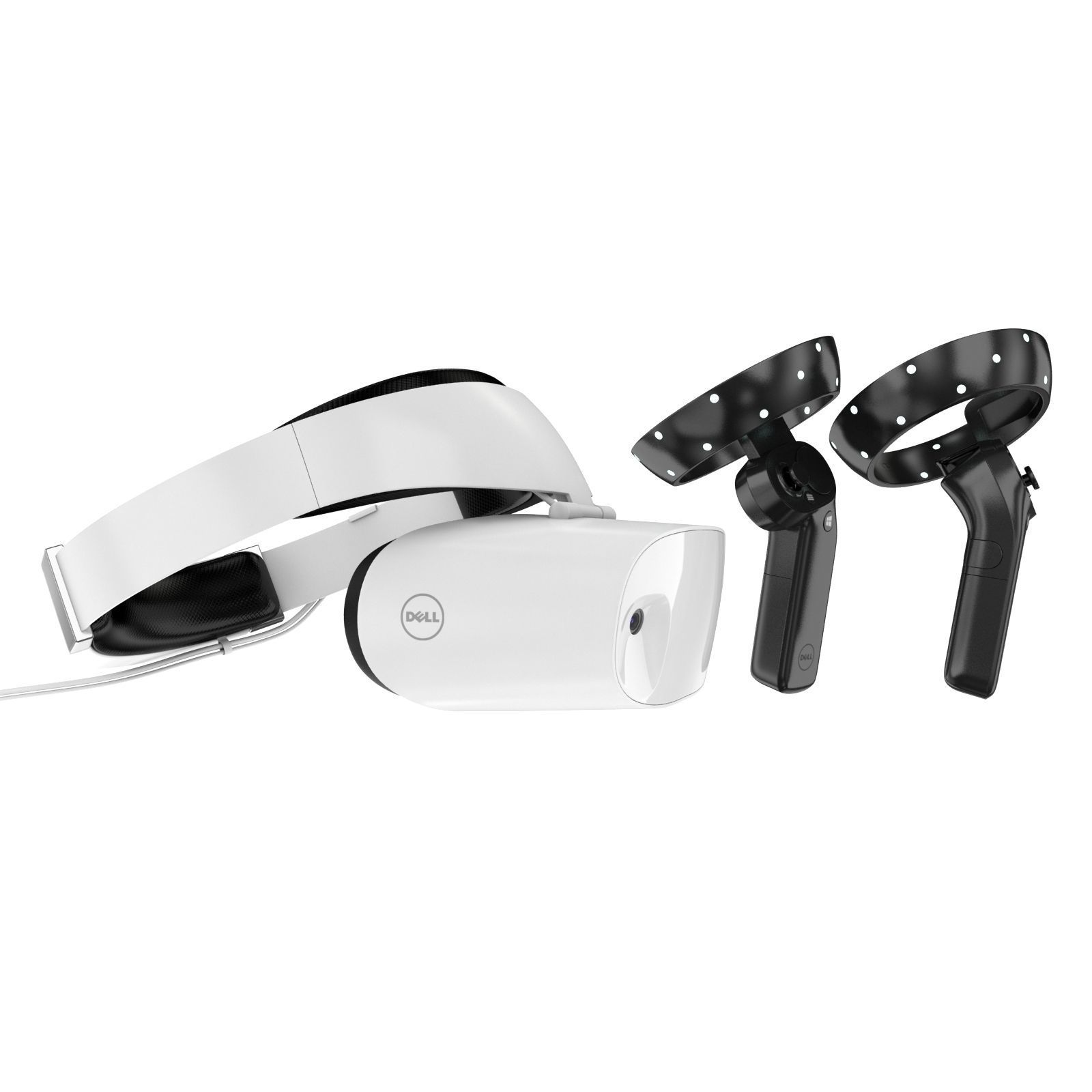 The Dell Visor Set Headset And Controllers 3D model | CGTrader
