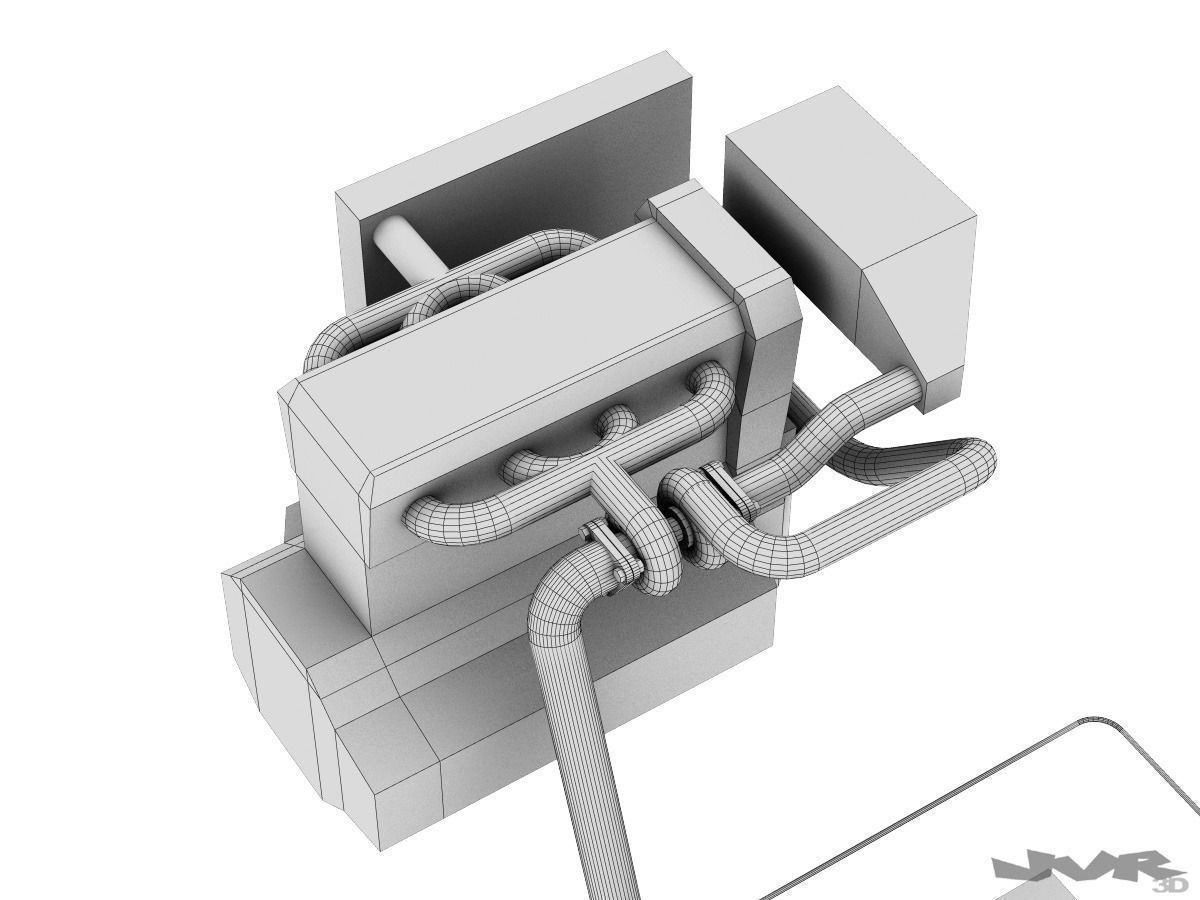 Diesel exhaust - Urea injection 3D model | CGTrader