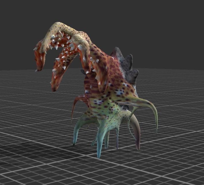 Land Squid free 3D model animated rigged | CGTrader