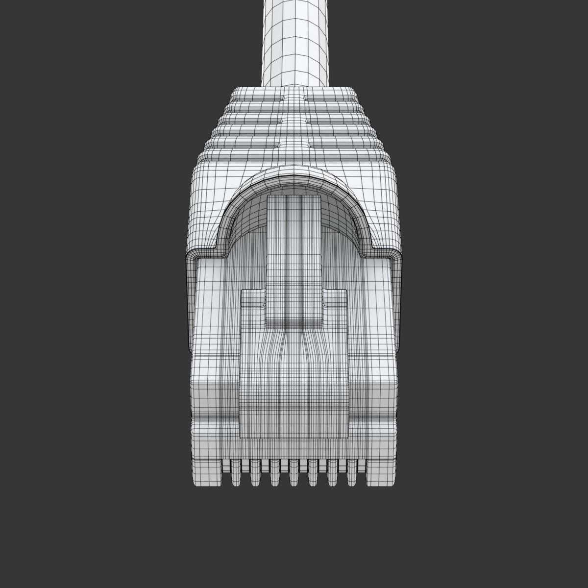 Ethernet RJ-45 Plug 3D model | CGTrader