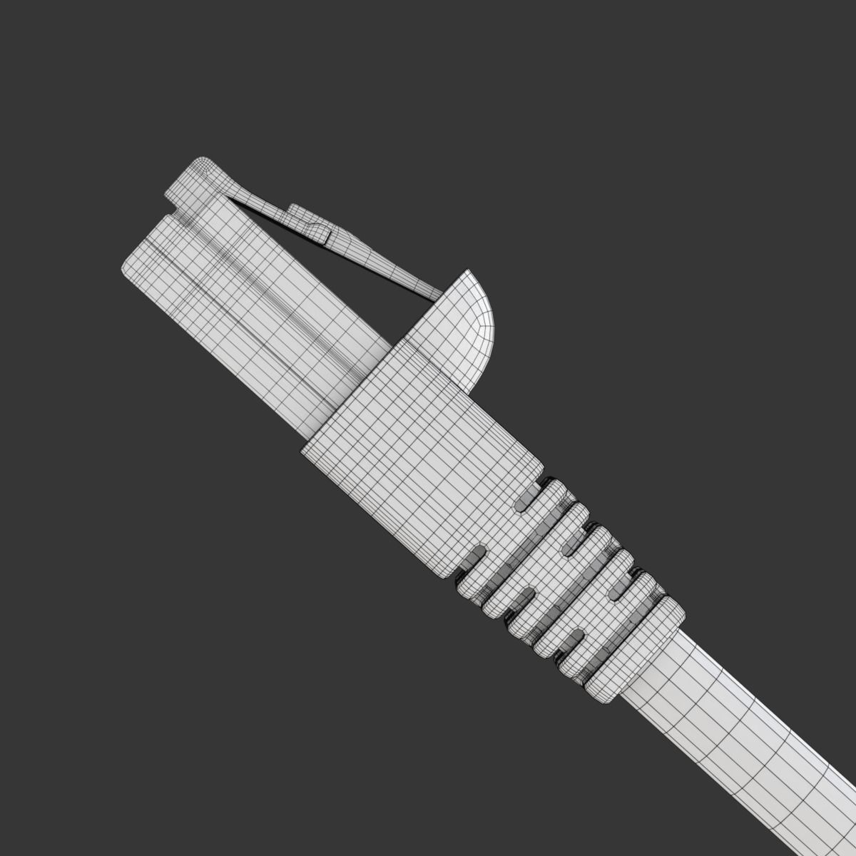 Ethernet RJ-45 Plug 3D model | CGTrader