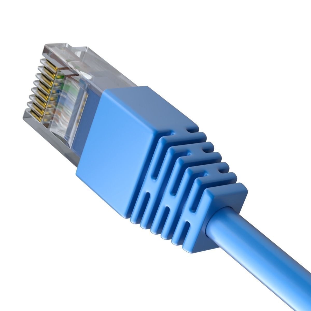 Ethernet RJ-45 Plug 3D model | CGTrader