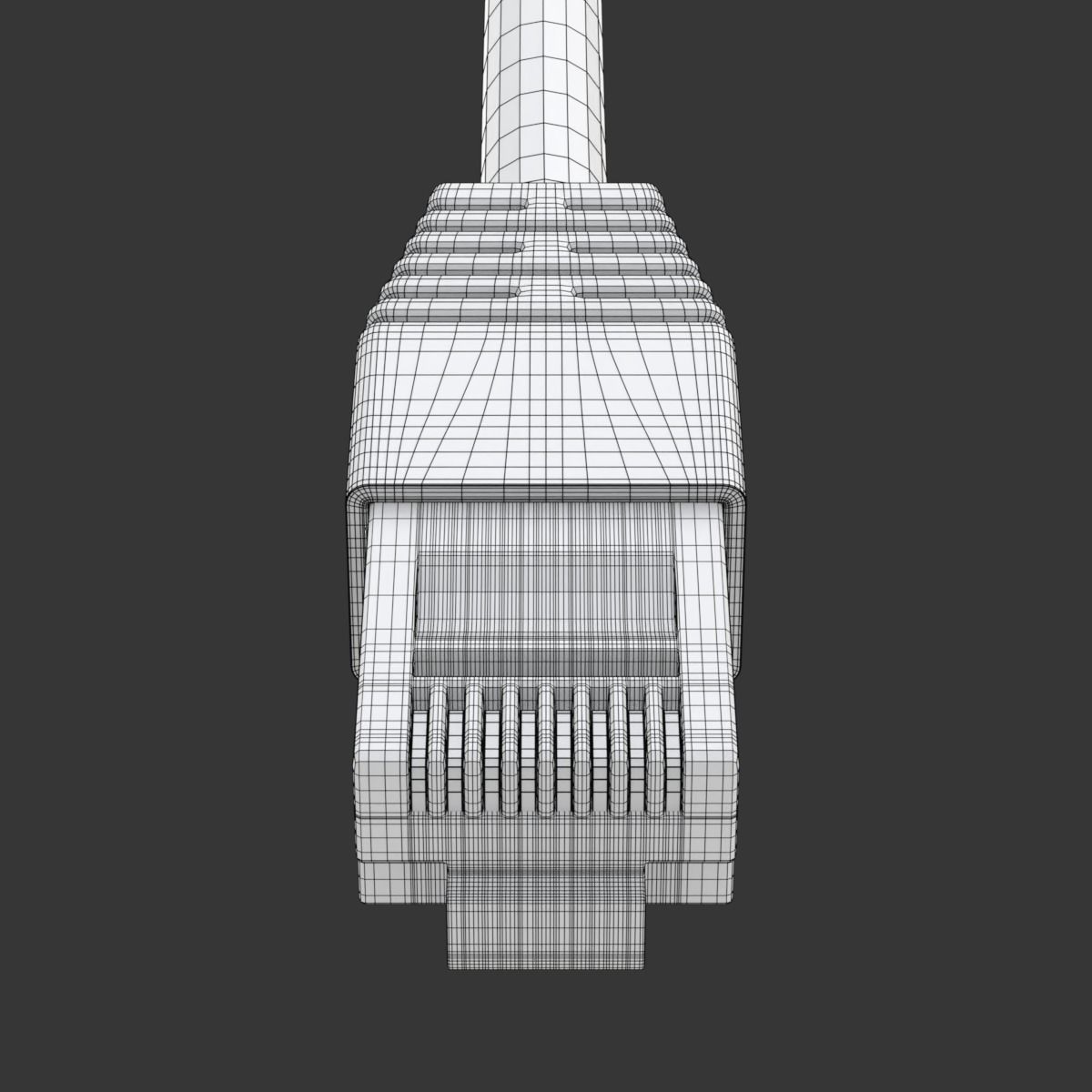 Ethernet RJ-45 Plug 3D model | CGTrader