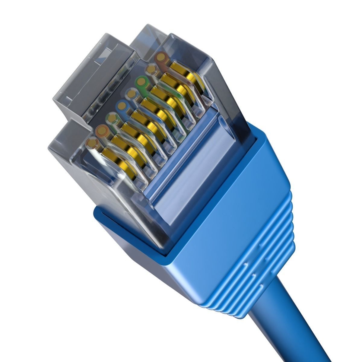 Ethernet RJ-45 Plug 3D model | CGTrader