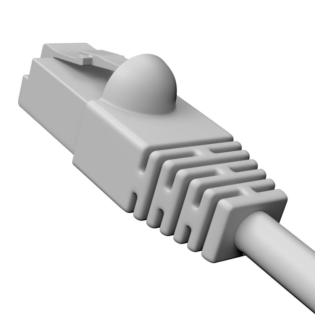 Ethernet RJ-45 Plug 3D model | CGTrader